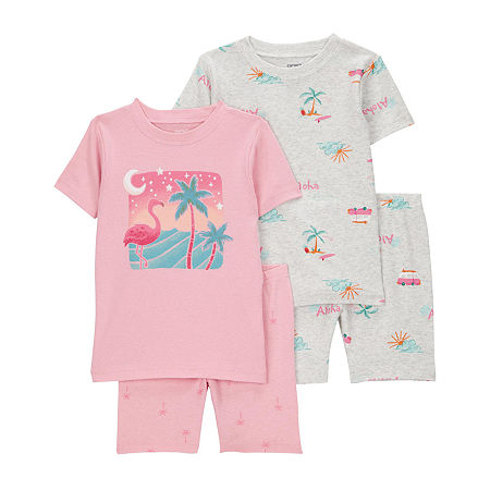 Click here for Carters Baby Girls Rib Crew Neck Short Sleeve 4-pc... prices
