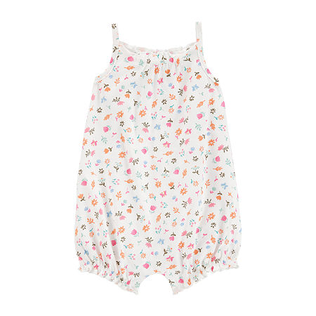 Click here for Carters Baby Girls Sleeveless Floral Romper  3 Mon... prices