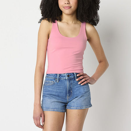 Click here for Arizona Womens Juniors Scoop Neck Sleeveless Tank... prices