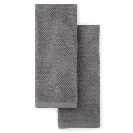 Click here for Cooks Popcorn Solid 2-pc. Kitchen Towel Set  One S... prices