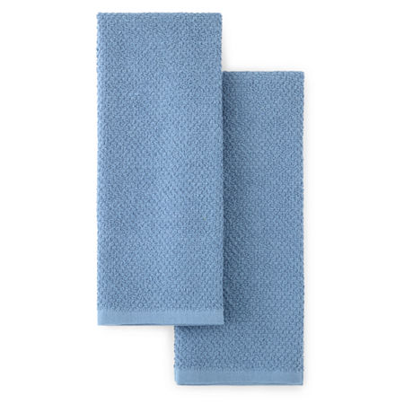 Click here for Cooks Popcorn Solid 2-pc. Kitchen Towel Set  One S... prices