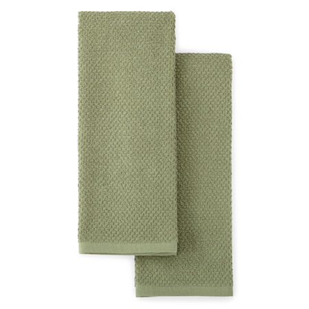 Click here for Cooks Popcorn Solid 2-pc. Kitchen Towel Set  One S... prices