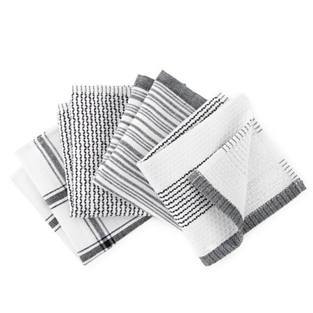 Click here for Cooks Textured 4-pc. Dish Cloth Set  One Size  Bla... prices
