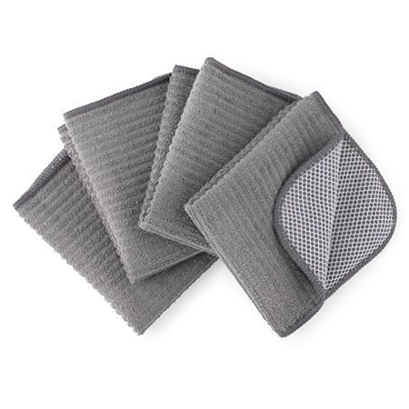 Click here for Cooks Scrubber 4-pc Dish Cloth Set  One Size  Gray prices