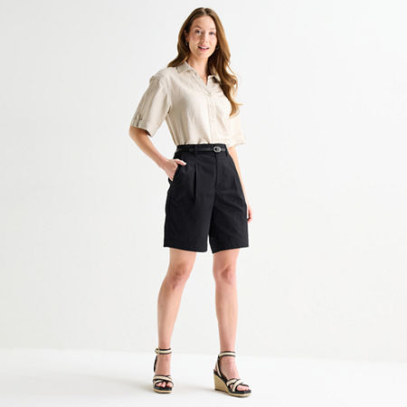 Click here for Liz Claiborne Womens 9 Mid Rise Bermuda Short  8... prices