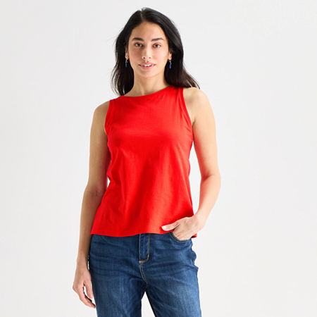 Click here for St. Johns Bay Womens Scoop Neck Sleeveless Tank To... prices