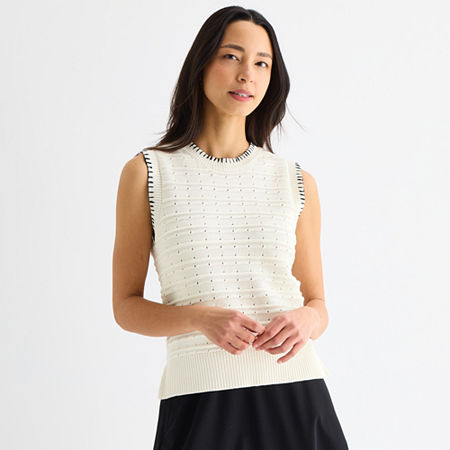 Click here for Stylus Womens Scoop Neck Sweater Vest  Small  Brow... prices