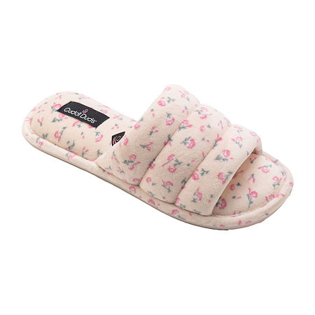 Click here for Cuddl Duds Womens Slip-On Slippers  Large  Pink prices