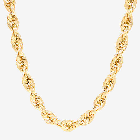 Click here for Unisex Adult 14K Gold 24 Inch Rope Chain Necklace... prices