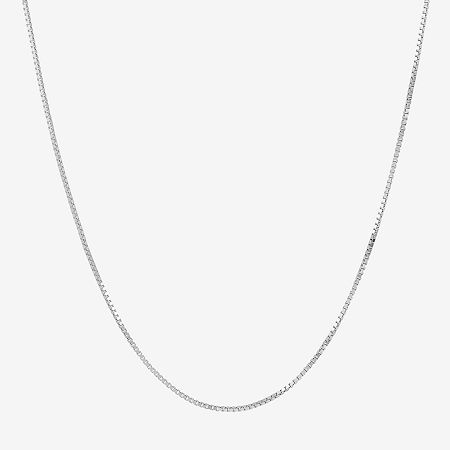 Click here for 14K White Gold .75mm 16-24 Box Chain  One Size prices