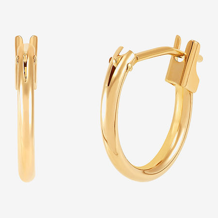 Click here for Womens 14K Gold 12mm Round Hoop Earrings  One Size prices