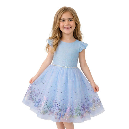 Click here for Lilt Little Girls Short Sleeve Flutter A-Line Dres... prices