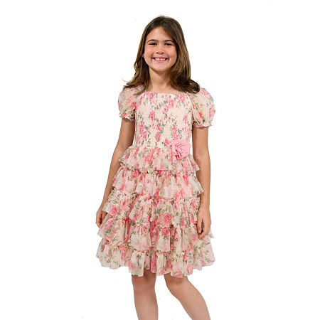 Click here for Lilt Big Kid Girls Short Sleeve A-Line Dress  16... prices