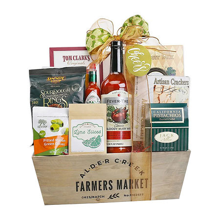 Click here for Alder Creek Bloody Mary Wood Crate Gift Set  One S... prices