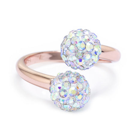 Click here for Sparkle Allure Womens Mystic Fire Crystal 14k Rose... prices