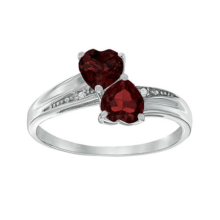 Click here for Genuine Garnet and Diamond-Accent Sterling Silver... prices