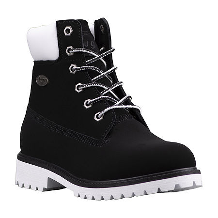 Click here for Lugz Womens Convoy Flat Heel Lace Up Boots  6 Medi... prices