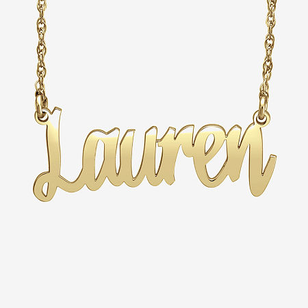 Click here for Personalized Womens 24K Gold Over Silver 18 Inch N... prices