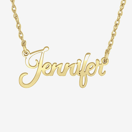 Click here for Personalized Womens 24K Gold Over Silver 18 Inch P... prices