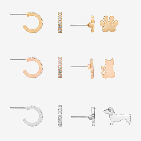 Click here for Bijoux Bar Delicates Tri Tone Dog Pawprint Cat Wom... prices