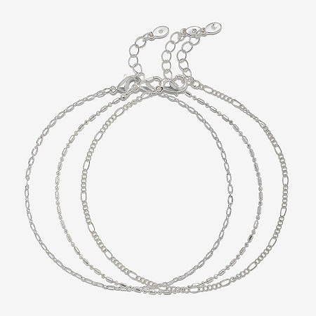 Click here for Bijoux Bar Delicates Womens 9 Inch Solid Link Ankl... prices