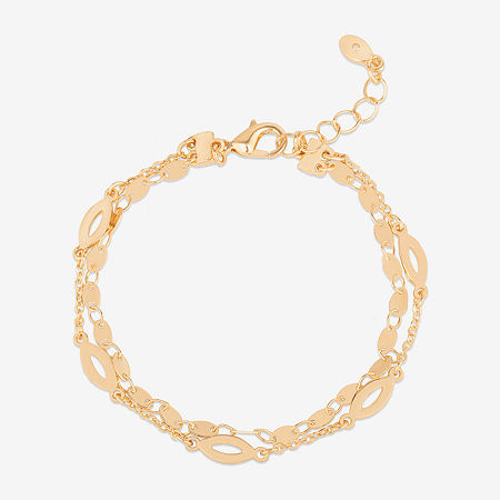 Click here for Bijoux Bar Delicates Womens 7.5 Inch Solid Link Ch... prices