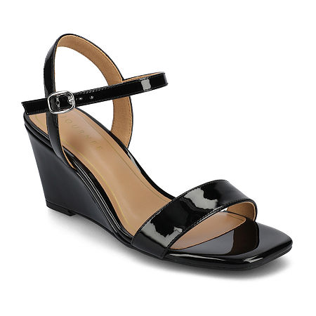 Click here for Journee Collection Womens Clayr Wedge Sandals  9 M... prices