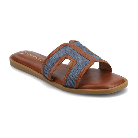 Click here for Journee Collection Womens Primah Slide Flat Sandal... prices