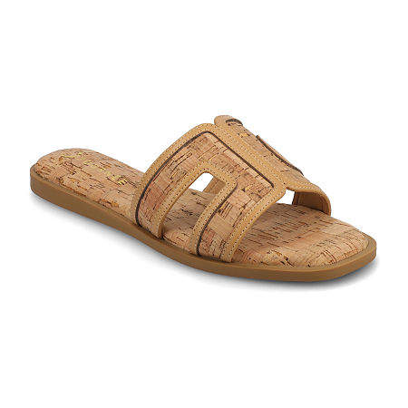 Click here for Journee Collection Womens Primah Slide Flat Sandal... prices