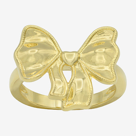 Click here for Sparkle Allure Womens 14K Gold Over Brass Bow Cock... prices