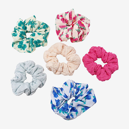 Click here for Bijoux Bar 6-pc. Floral Hair Ties  One Size  Multi... prices