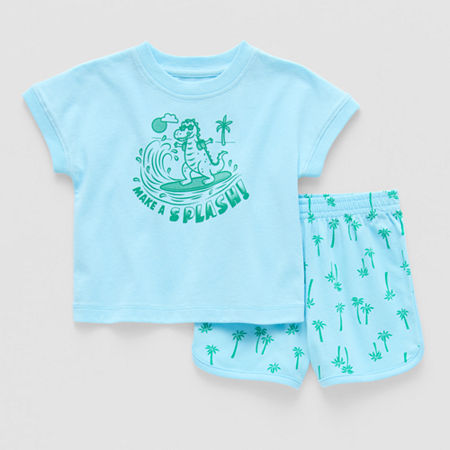 Click here for Okie Dokie Baby Boys 2-pc. Short Set  6 Months  Bl... prices