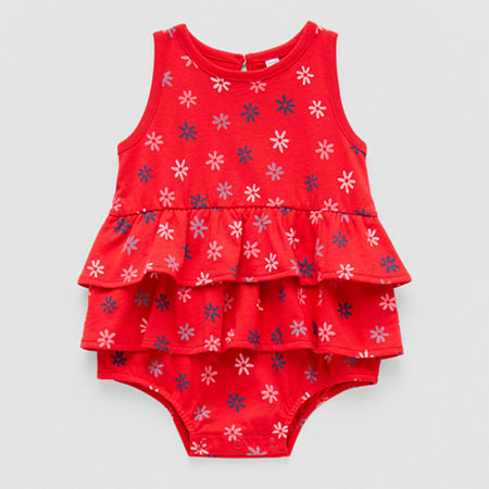 Click here for Okie Dokie Baby Girls Sleeveless Star Romper  Nb-0... prices