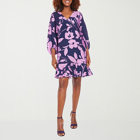 Click here for London Style Womens 3/4 Sleeve Floral Shift Dress... prices