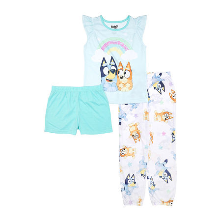 Click here for Little & Big Kid Girls Bluey Crew Neck Short Sleev... prices