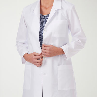 Meta Labwear 15000 33" Womens Plus Long Sleeve Lab Coats, Color: White ...