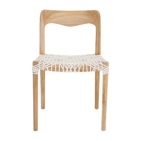 Click here for Sezia Leather Dining Chair  One Size  White prices