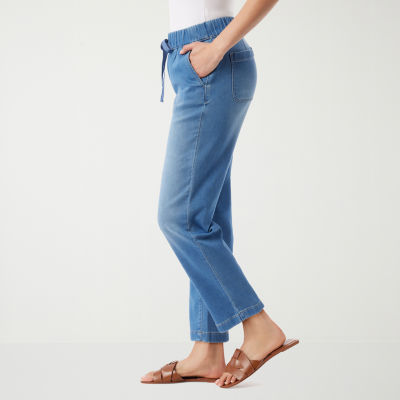 Gloria Vanderbilt Anya Womens High Rise Straight Leg Jean, Color: Borgo ...