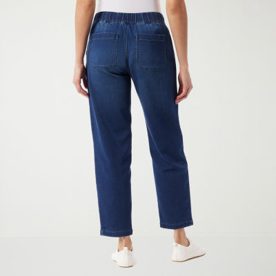 Gloria Vanderbilt Anya Womens High Rise Straight Leg Jean, Color ...