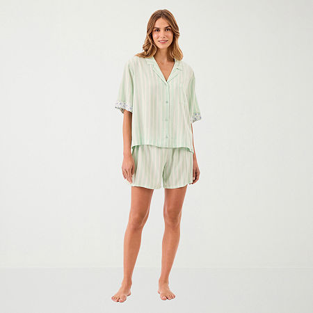 Click here for Martha Stewart Womens V-Neck Short Sleeve 2-pc. Pa... prices