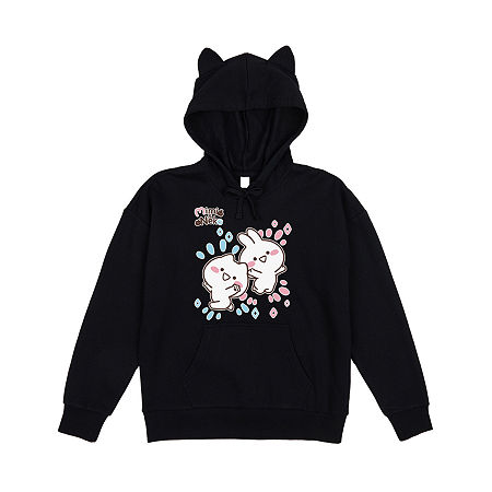 Click here for Womens Long Sleeve Fleece Hoodie  X-small  Black prices