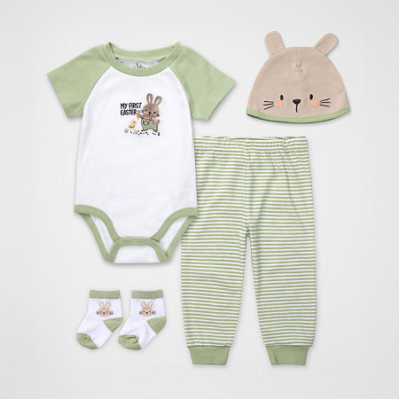 Click here for Baby Essentials Easter Baby Boys 4-pc. Pant Set  9... prices