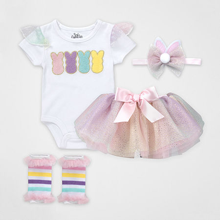 Click here for Baby Essentials Baby Girls 4-pc. Skirt Set  24 Mon... prices