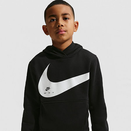 Click here for Nike Kids Sportswear Club Long-Sleeve Hoodie - Bla... prices