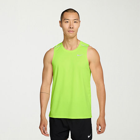 Click here for Nike Miler Mens Dri-fit Running Tank Top - Volt Ic... prices