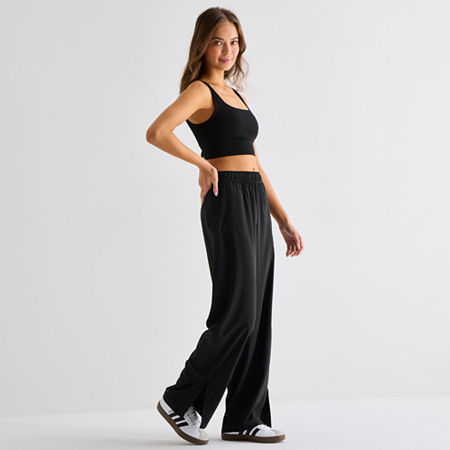 Click here for Xersion Womens Wide Leg Mid Rise Regular Fit Pull-... prices