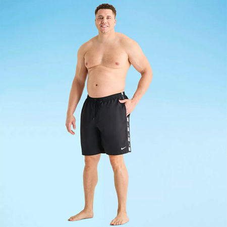 Click here for Nike Mens Big and Tall Drawstring Waist Swim Trunk... prices