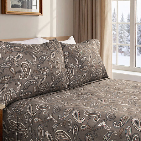 Click here for Superior Cotton Flannel Deep Pocket Paisley Sheet... prices