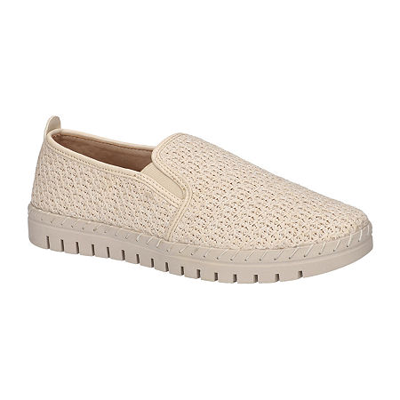 Easy Street Womens Fresh Slip On Sneakers - Open White