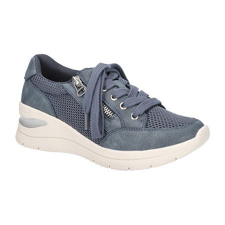 Easy Street Womens Barrie Round Toe Sneakers - Navy